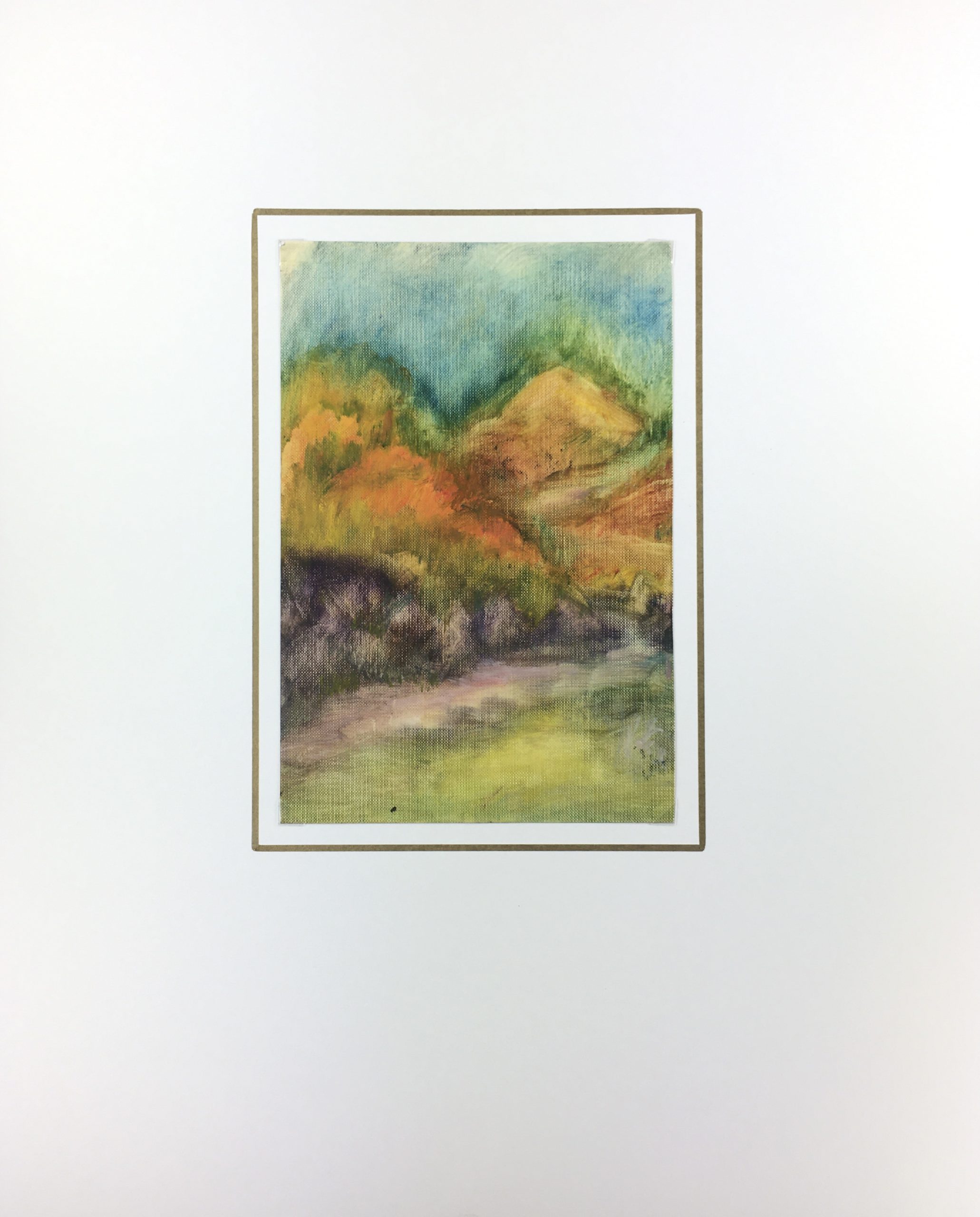 Landscapes Original Art - Blended Landscape, French, c.1950 - Original ...