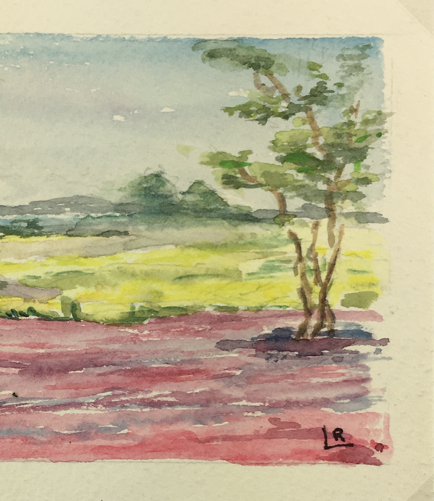 Landscapes Original Art - Landscape, L.R., c.1980 - Original Art ...