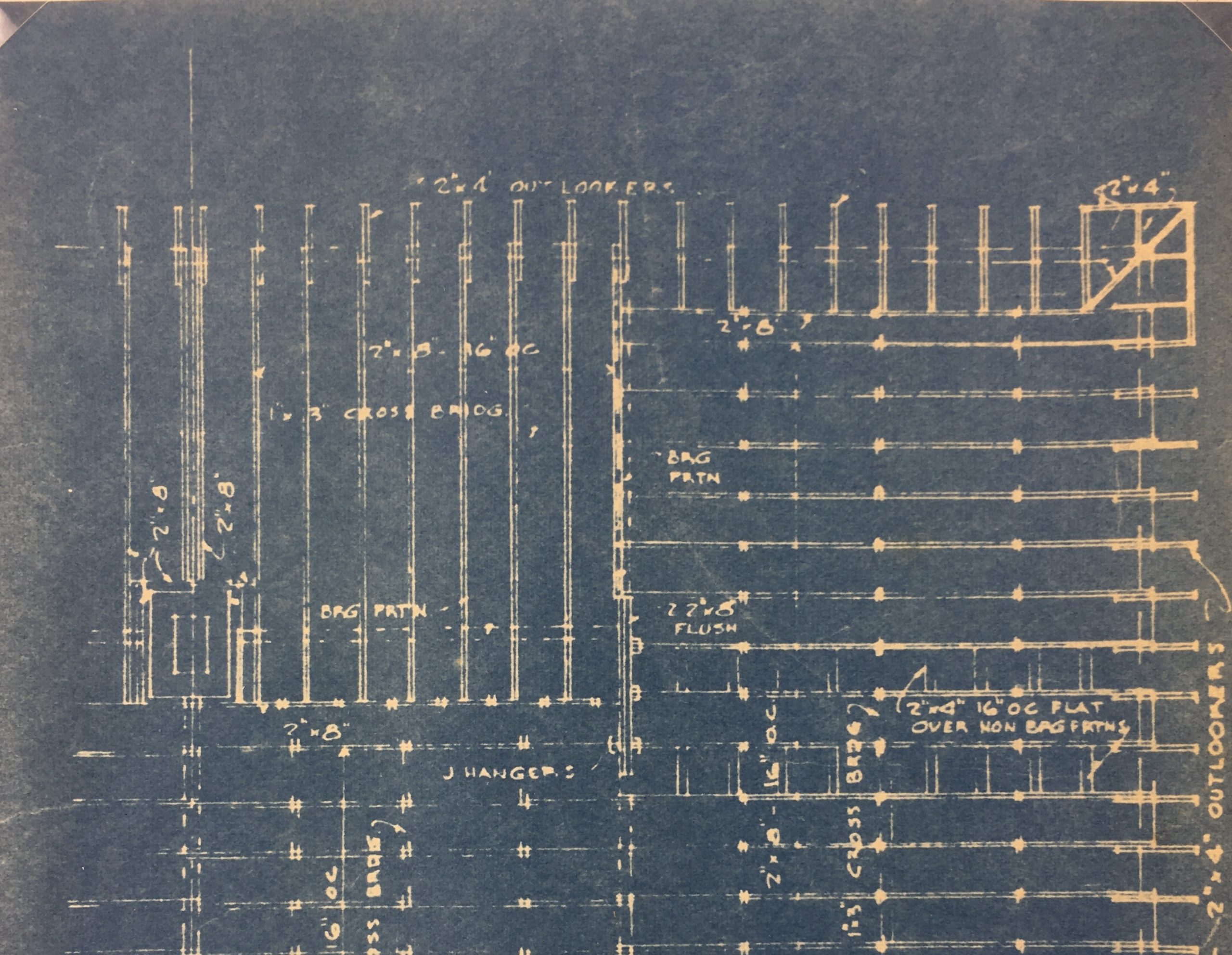 Technical Drawing Original Art - Living Quarters, USACE, 1950 ...