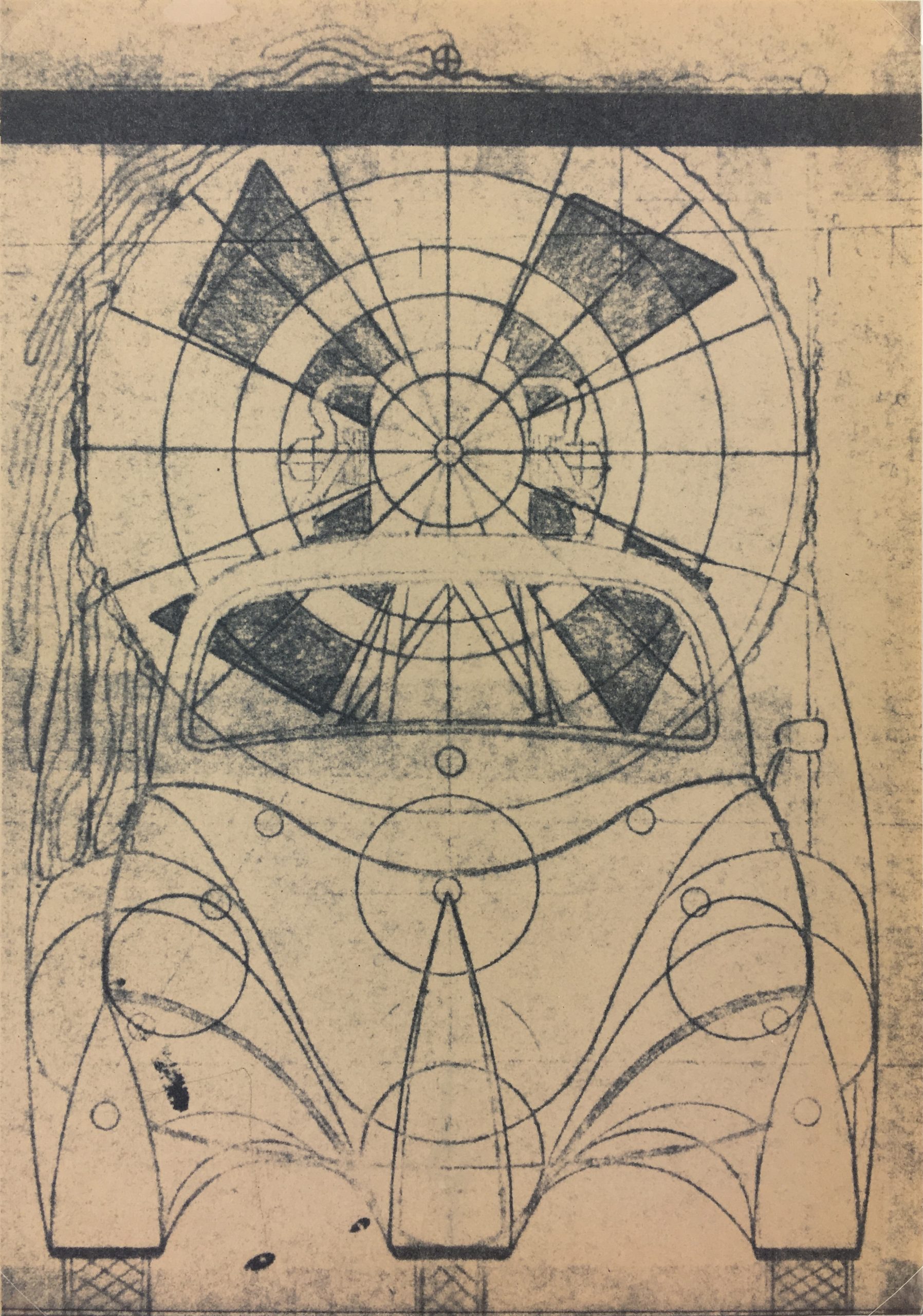 Technical Drawing Original Art - Hydroplane, Desing, 1965 - Original ...