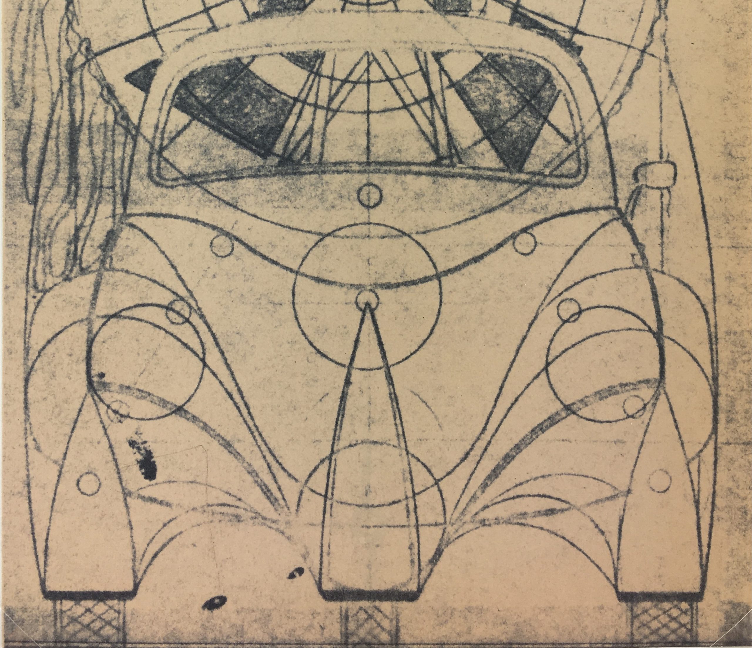 Technical Drawing Original Art - Hydroplane, Desing, 1965 - Original ...