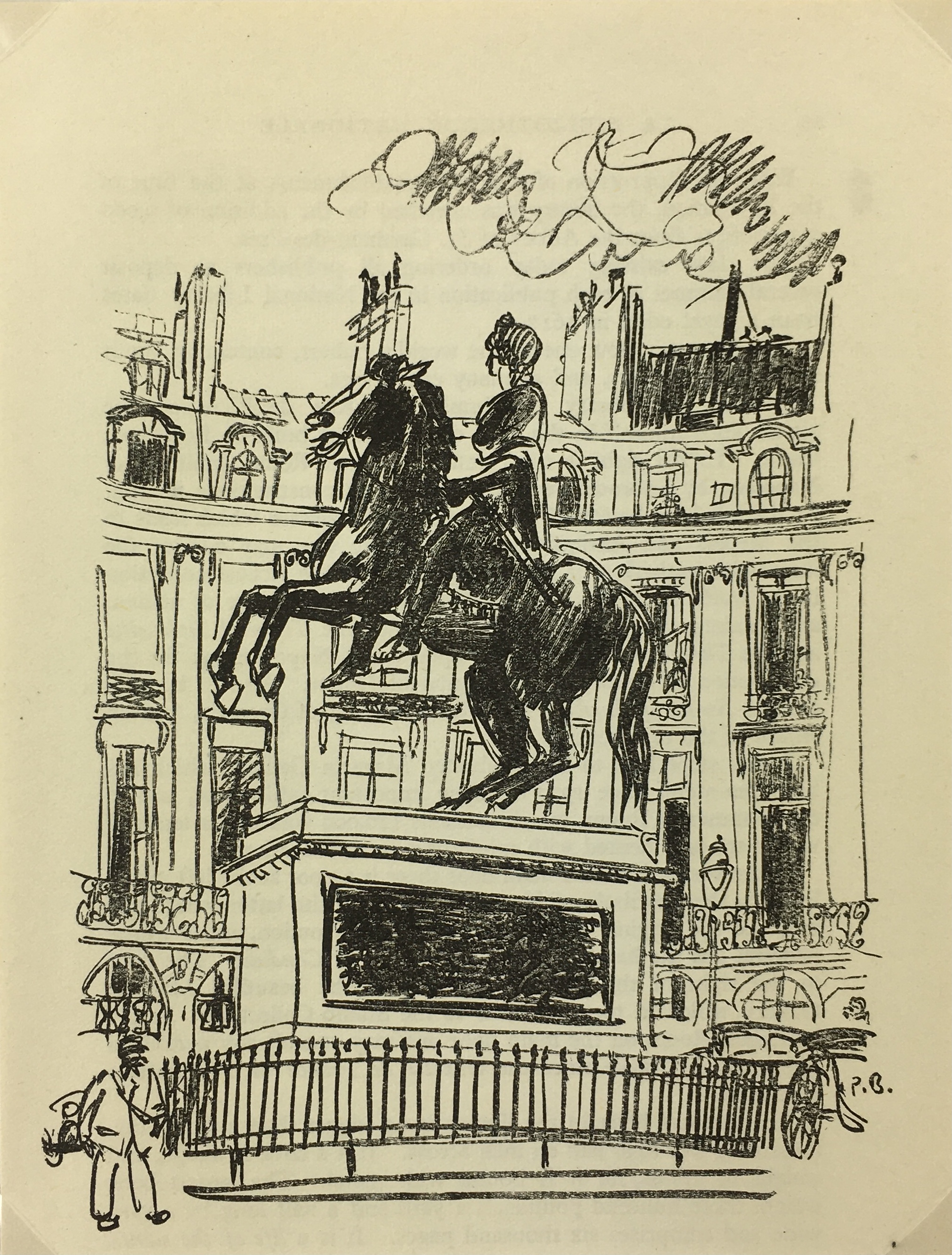 Paris Print - Place Victoires, P. Berger, 1951 - Original Art, Antique ...