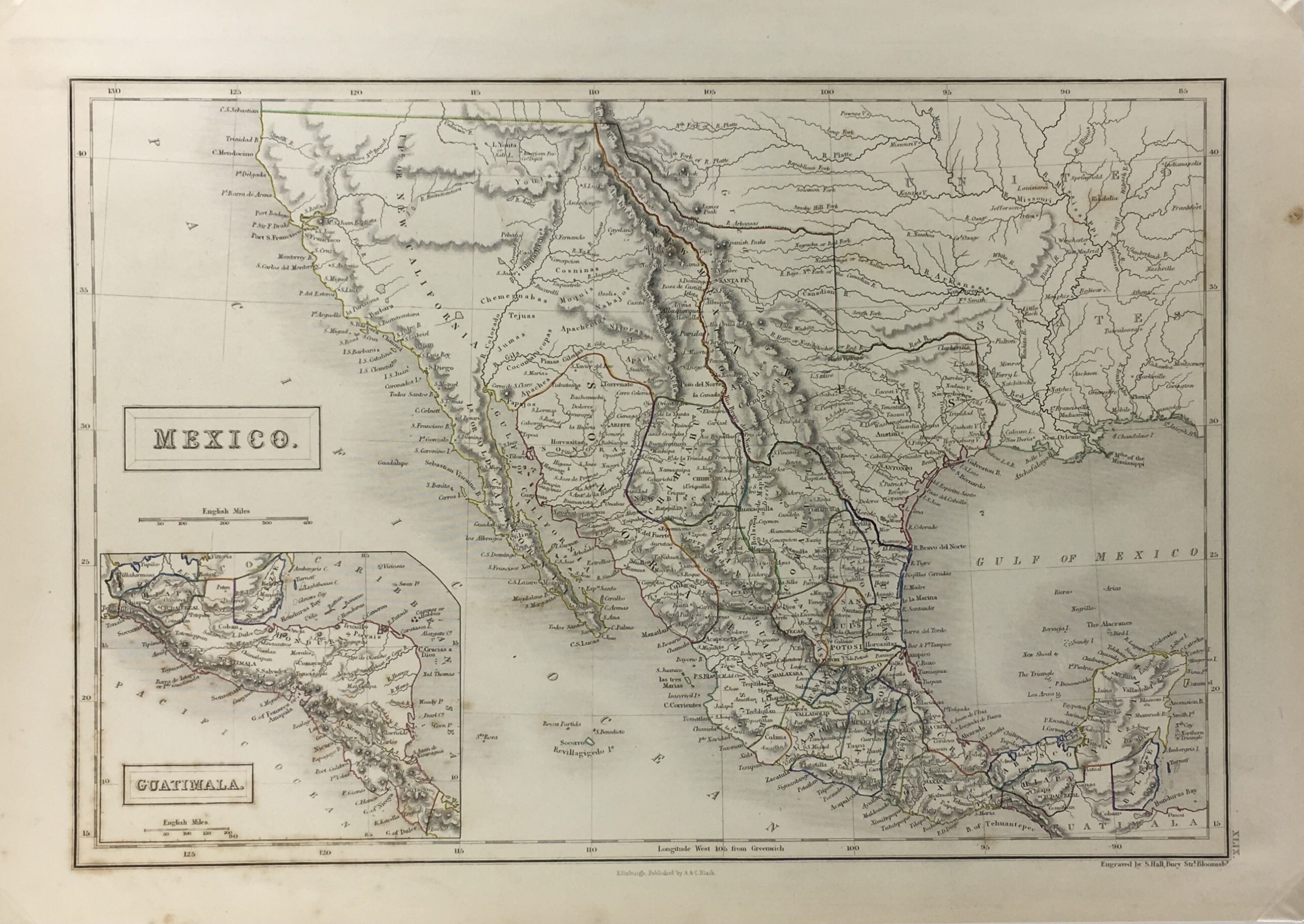 TEXAS REPUBLIC - Original Art, Antique Maps & Prints